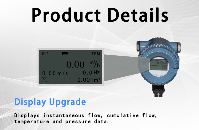 Thermal Gas Mass Flow Meter With Flange Gas Leak Detection Measurement ...